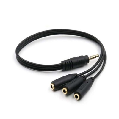 Aux Multi Headphone Earphone Audio Splitter Adapter 3.5mm Jack HUB ...