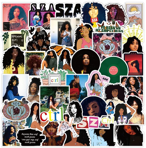 50Pcs SZA Ctrl Stickers for Laptop, Singer Cool Stickers, Trendy ...