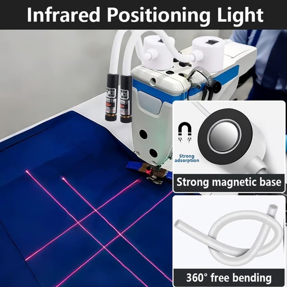 Magnetic Positioning Quilting Laser Light for Sewing Machine Straight ...