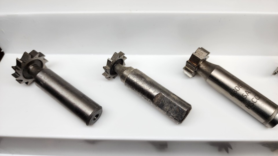 Machinist Tool Lot Woodruff Keyseat Cutters 39pc. Angles Keo MOON ...