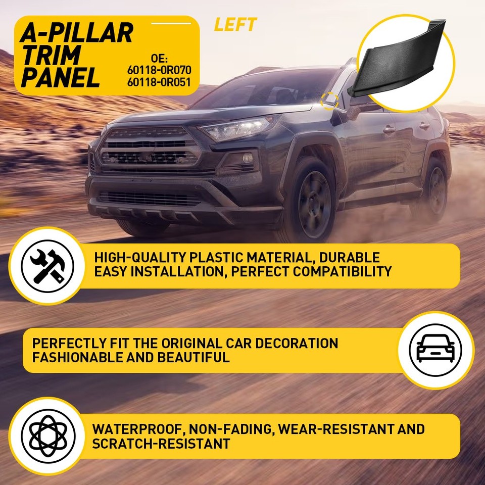 Left Driver Side A-pillar Trim Panel Cover For Toyota RAV4 2019-23 ...