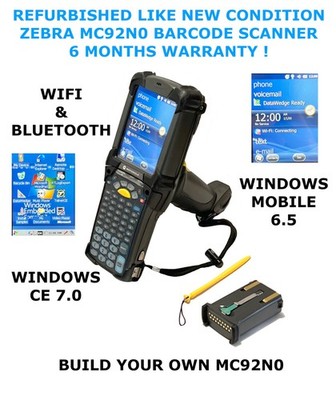 🔥Zebra MC92N0 Barcode Scanner 1D & 2D Options - BUILD YOUR OWN MC9200 ...