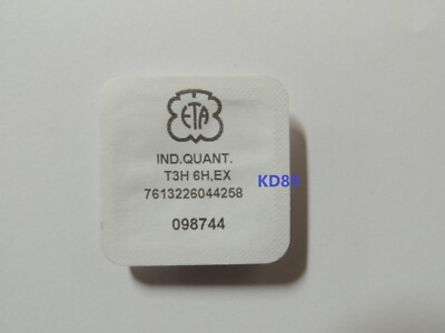 ETA 251.262 251.272 date disc BIG WHITE 6H / STEM 3H swiss made | eBay