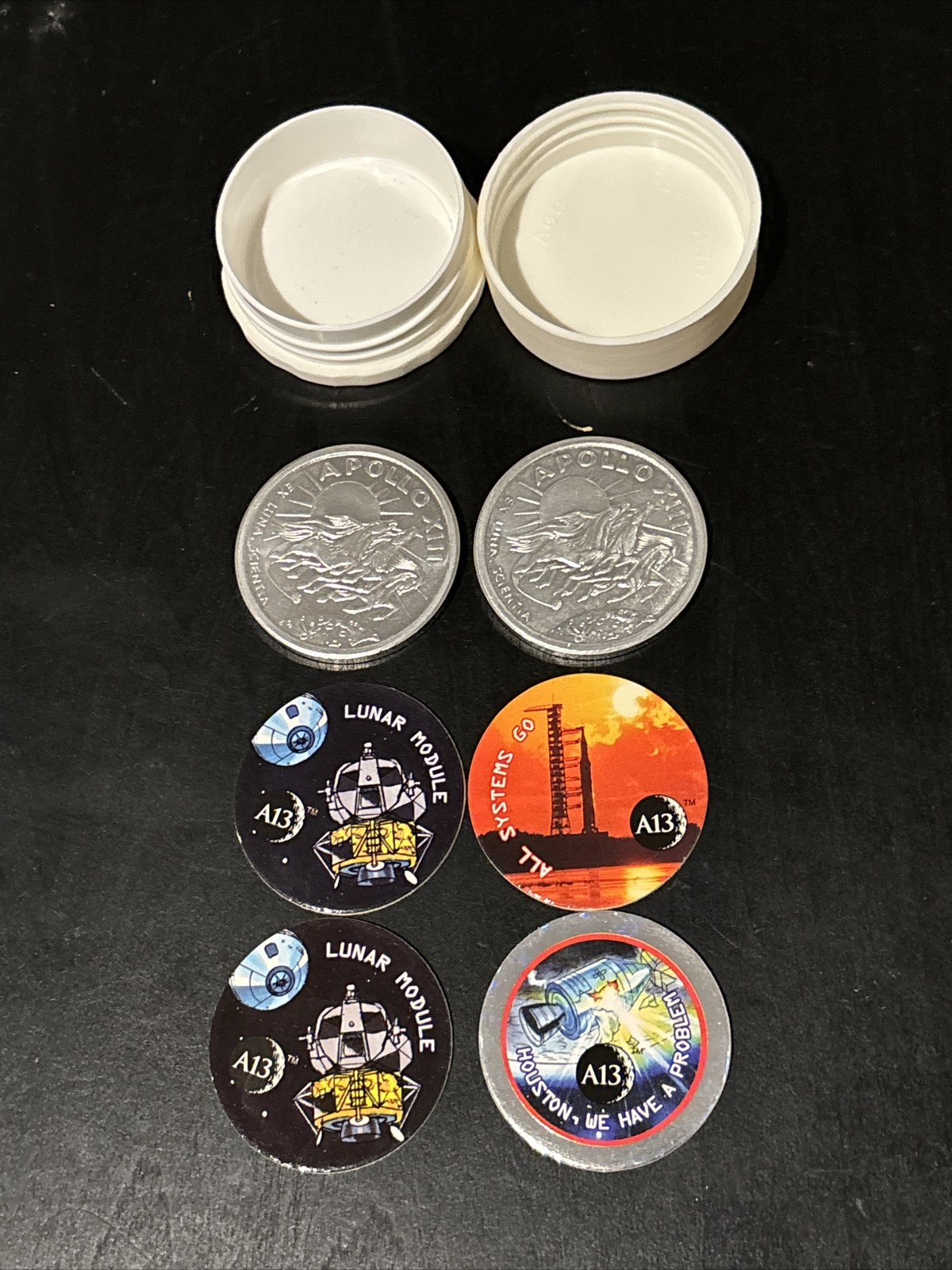Vintage Apollo XIII 13 Space Token Coin 1995 UCS A13 Aluminum Pog ...