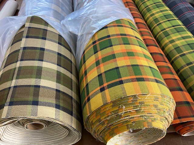 BMW E30 325e 325i 318 SPORT SEAT UPHOLSTERY KIT CENTERS GERMAN TARTAN ...