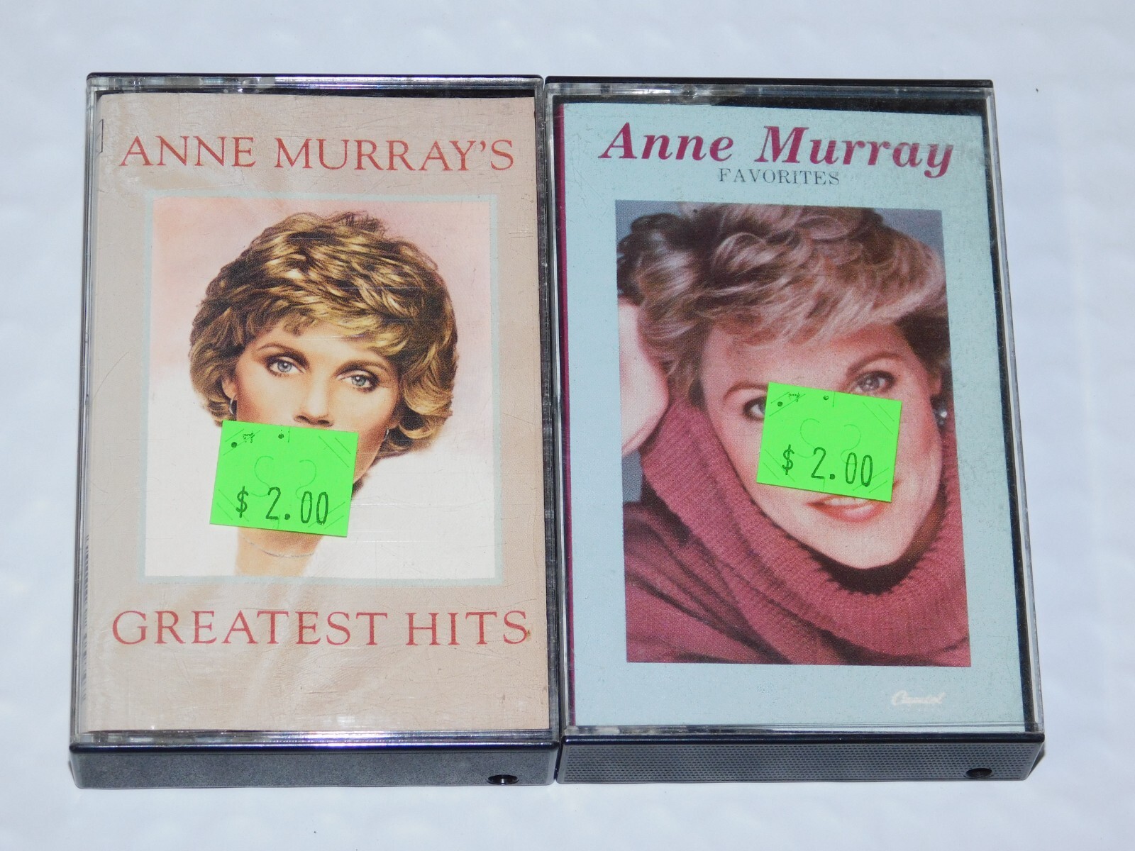 Lot of 2 Anne Murry Cassette Tape Greatest Hits & Favorites Free ...