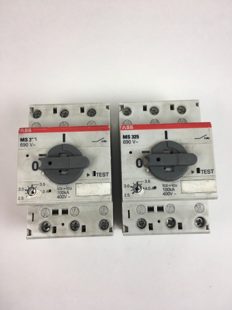 ABB MS325 Manual Starter 690V 4-6.3A | eBay