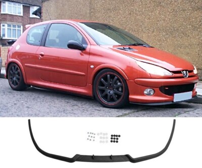 For Peugeot 206 and CC Front Bumper Spoiler Lip Splitter Valance ...