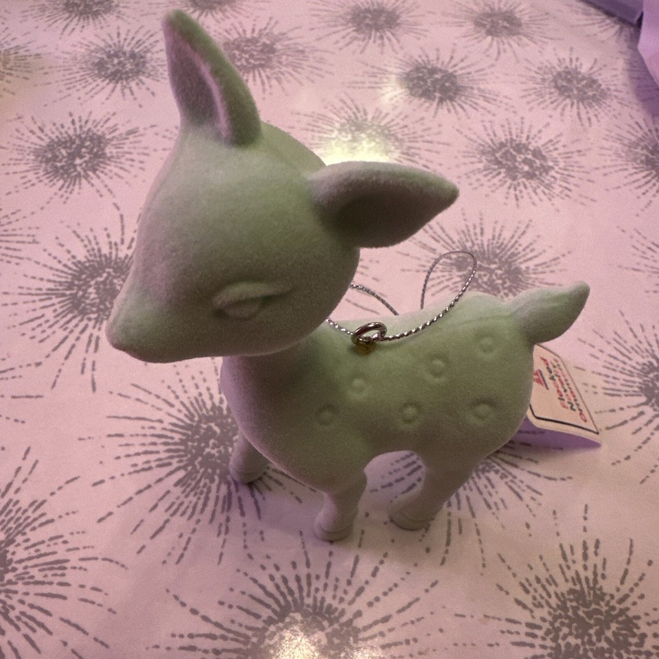 Target 2024 Bullseye Playground Flocked Deer Ornament Mint Green NWT | eBay