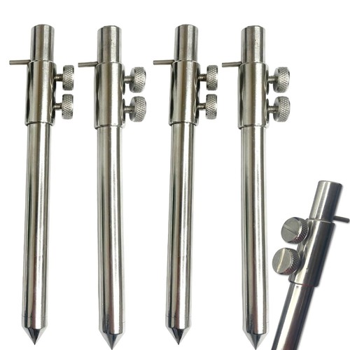 LFS Stainless Steel Double Screw Bank Sticks 20-30cm 30-50cm Carp ...