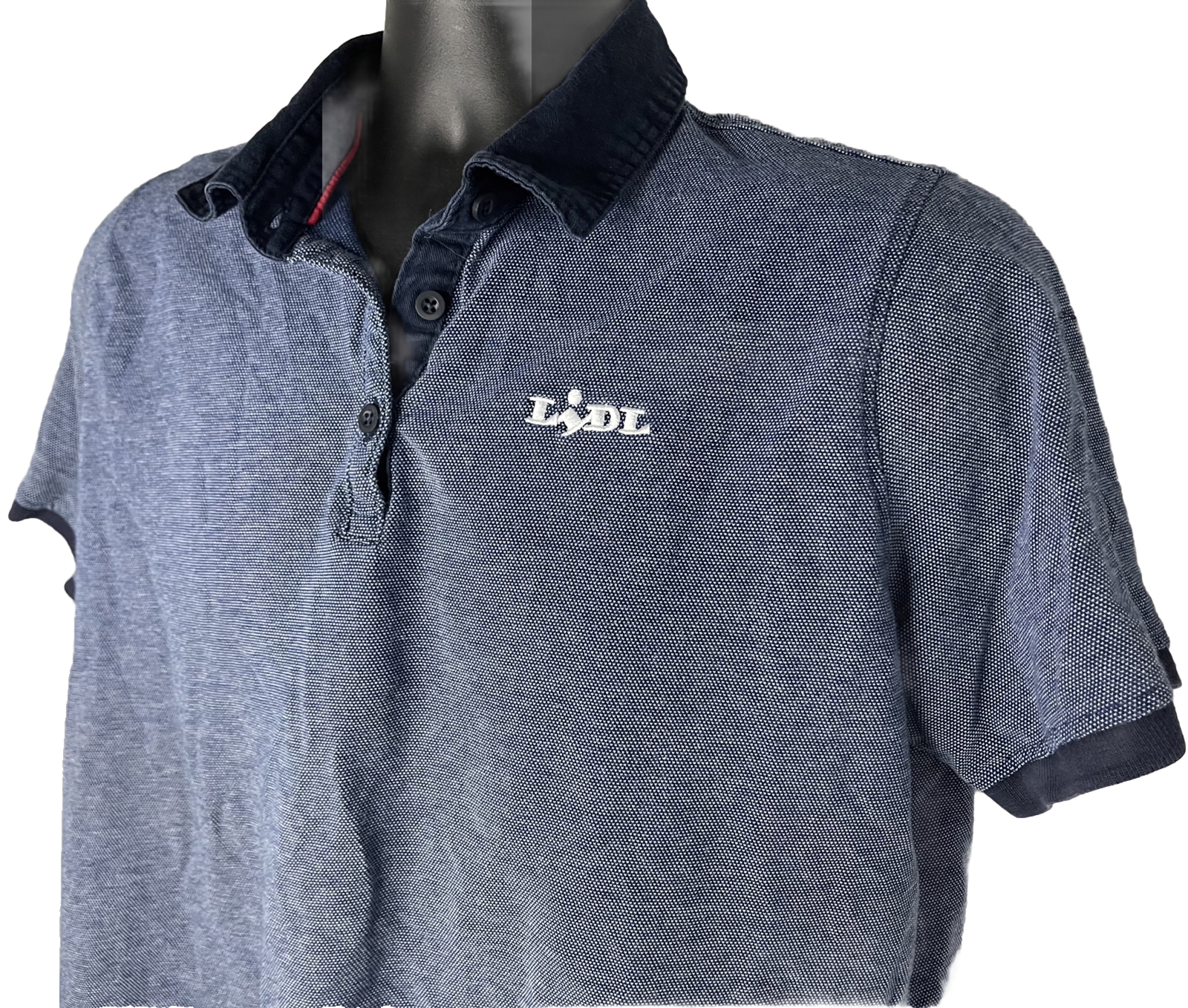 LIDL GROCERY STORE EMPLOYEE POLO SHIRT BLUE 3 BUTTON … - Gem