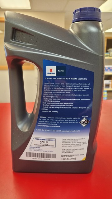 Case of Suzuki Ecstar V7000 Four Stroke Engine Oil 4x 1 Gallon for sale ...
