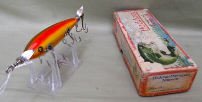 Heddon 150 Five Hook, L-Rig Minnow w/Correct Box, Rainbow Color, C ...