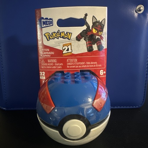 MEGA Construx Pokemon LITTEN Series 21 Pokeball 32 Pieces Brand New By ...