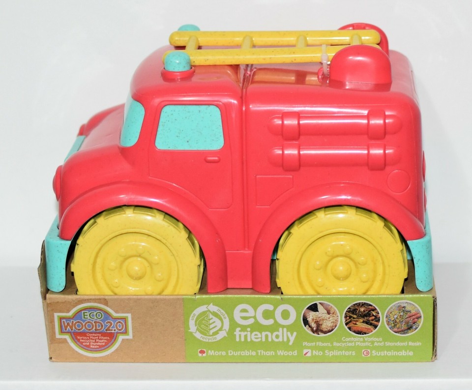 Roo Crew Eco Wood 2.0 Chunky Red Fire Truck | eBay Australia