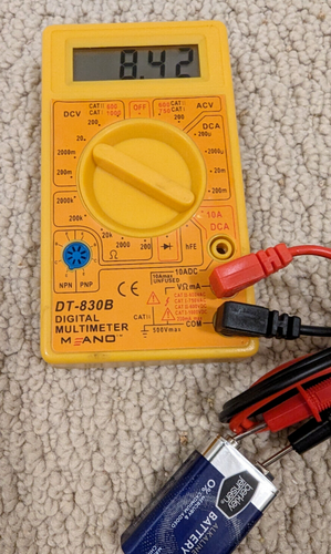 Digital Multimeter 7-Function AC DC Voltage Volt 10 Amp Resistance Ohm ...