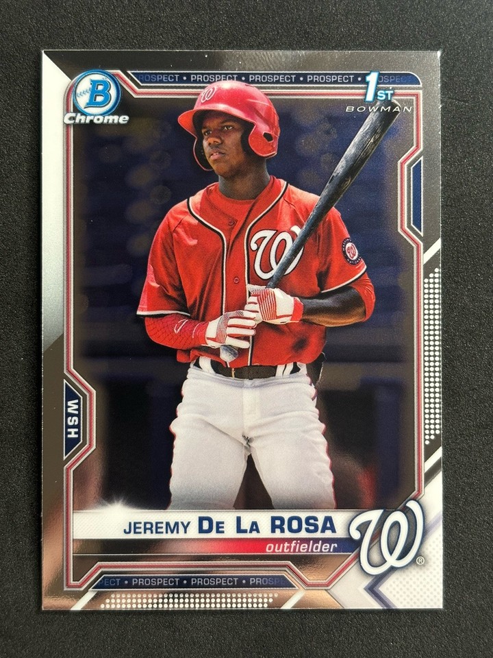 2021 Bowman Chrome Jeremy De La Rosa 1st Bowman Chrome #BCP-25 ...