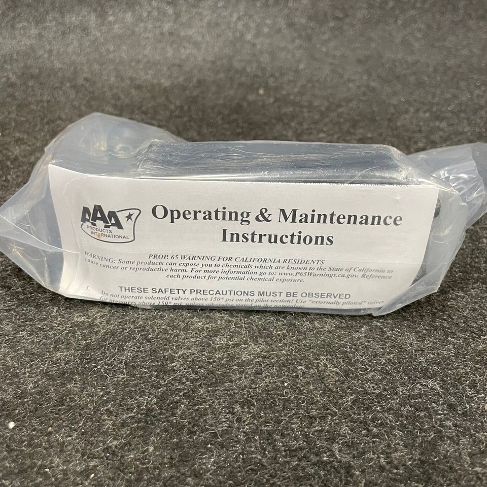 AAA PRODUCTS INTERNATIONAL HY3 Hand Valve For Air or Gas 3/8" | eBay