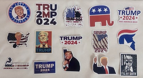 Lot of 15 President Donald Trump Collectible Political Stickers Set #1 ...