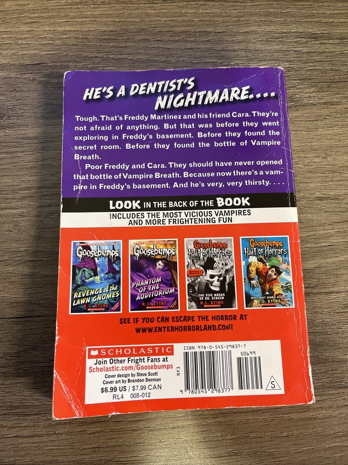 Goosebumps Vampire Breath by R. L. Stine (Paperback, 2011 ...