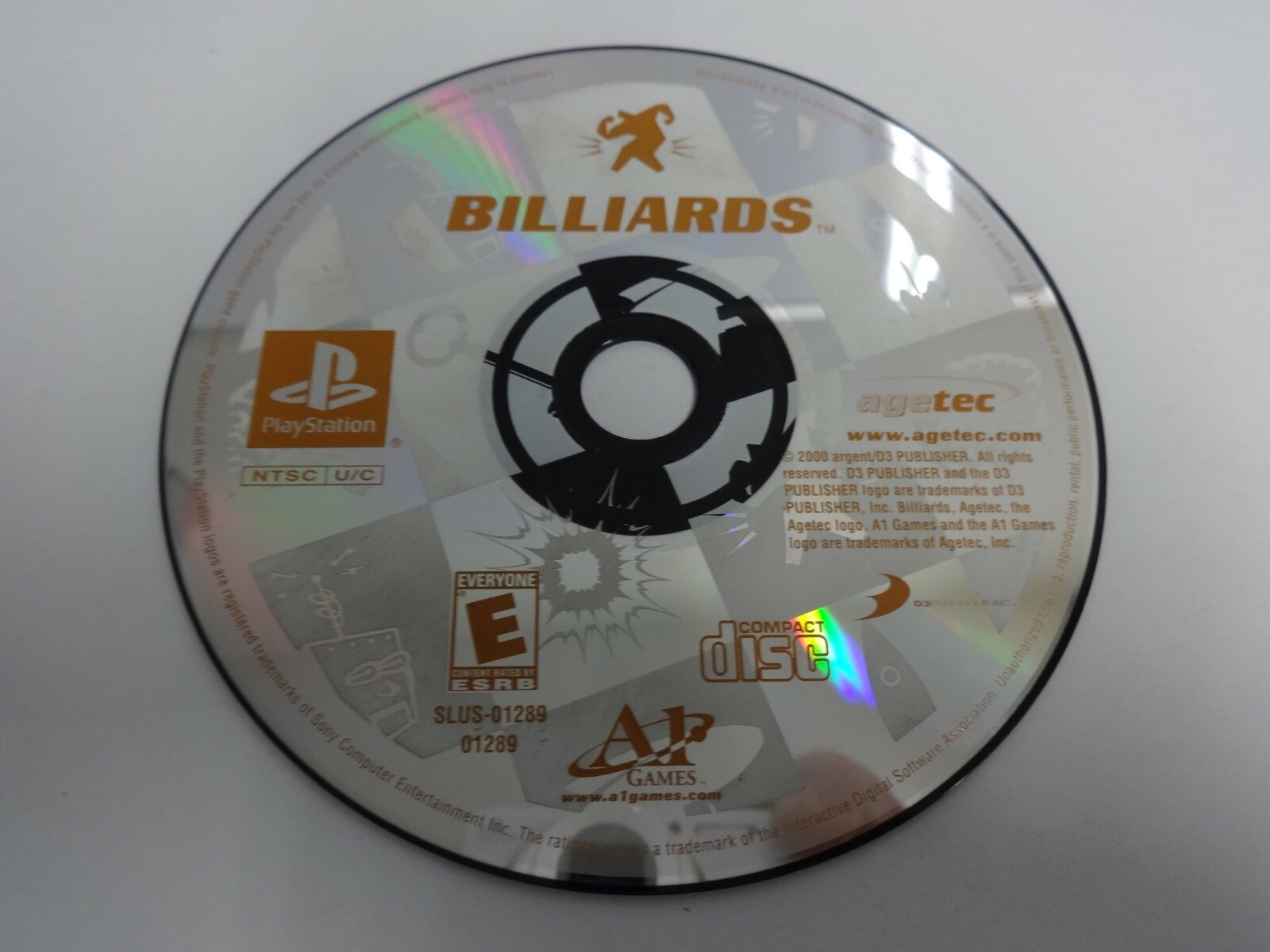 Billiards Sony Playstation One PS1 PSX Game Disc Only Free Ship | eBay