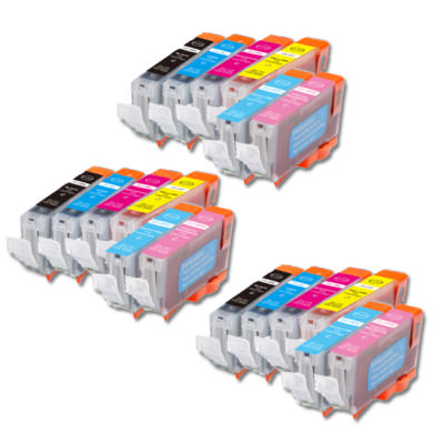 18 Pack Printer Ink Combo + smart chip for CLI-8 Pixma iP6600D iP6700D ...