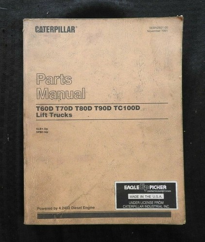 CATERPILLAR T60D T70D T80D T90D TC100D Sollevare Camion Parti Manuale ...