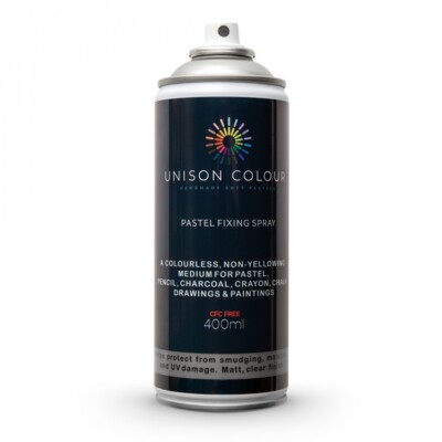 Unison Pastel Spray Fixative 400ml Aerosol - Pastel Pencil Charcoal ...