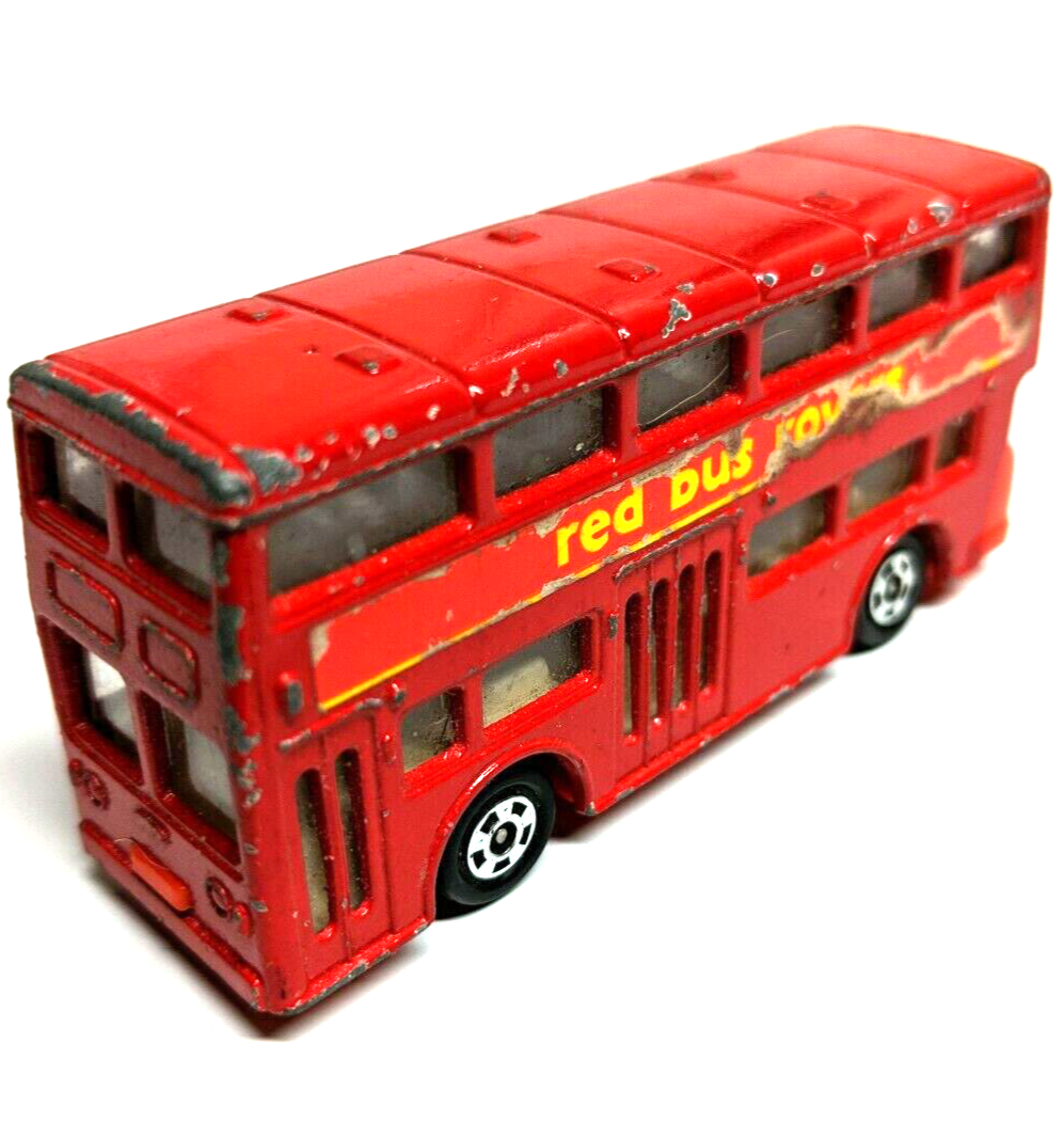 Tomica London Bus No. F15 "Red Bus Rovers" 1977 Red Made in Japan 1:130 ...