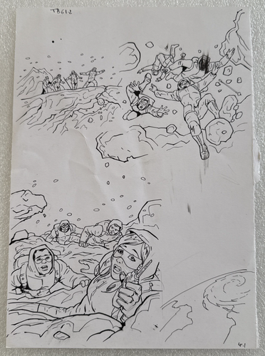Lee Sullivan Original - 1990's Thunderbirds Concept Comic Book Art ...