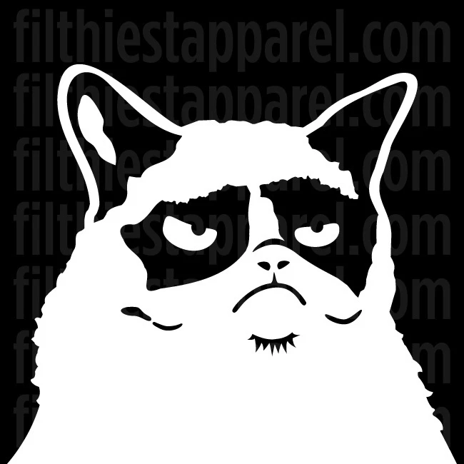 Grumpy Cat Window Decal