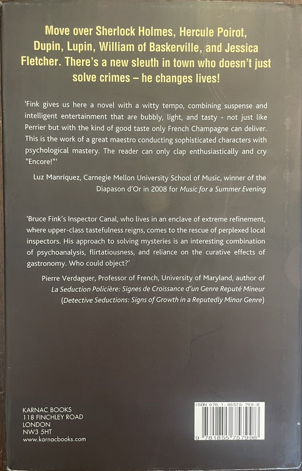 THE PSYCHOANALYTIC ADVENTURES OF INSPECTOR CANAL By Bruce Fink ...