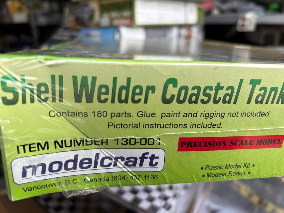 MODELCRAFT # 130-001 1/130th SHELL WELDER COASTAL TANKER SHIP SEALED ...
