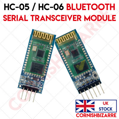 HC-05/HC-06 ARDUINO ANDROID WIRELESS BLUETOOTH SERIAL 5V TRANSCEIVER ...