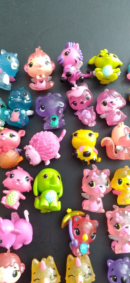 Hatchimals Colleggtables 50 piece Fun Lot Washed Rare Mix Various Fuzzy ...