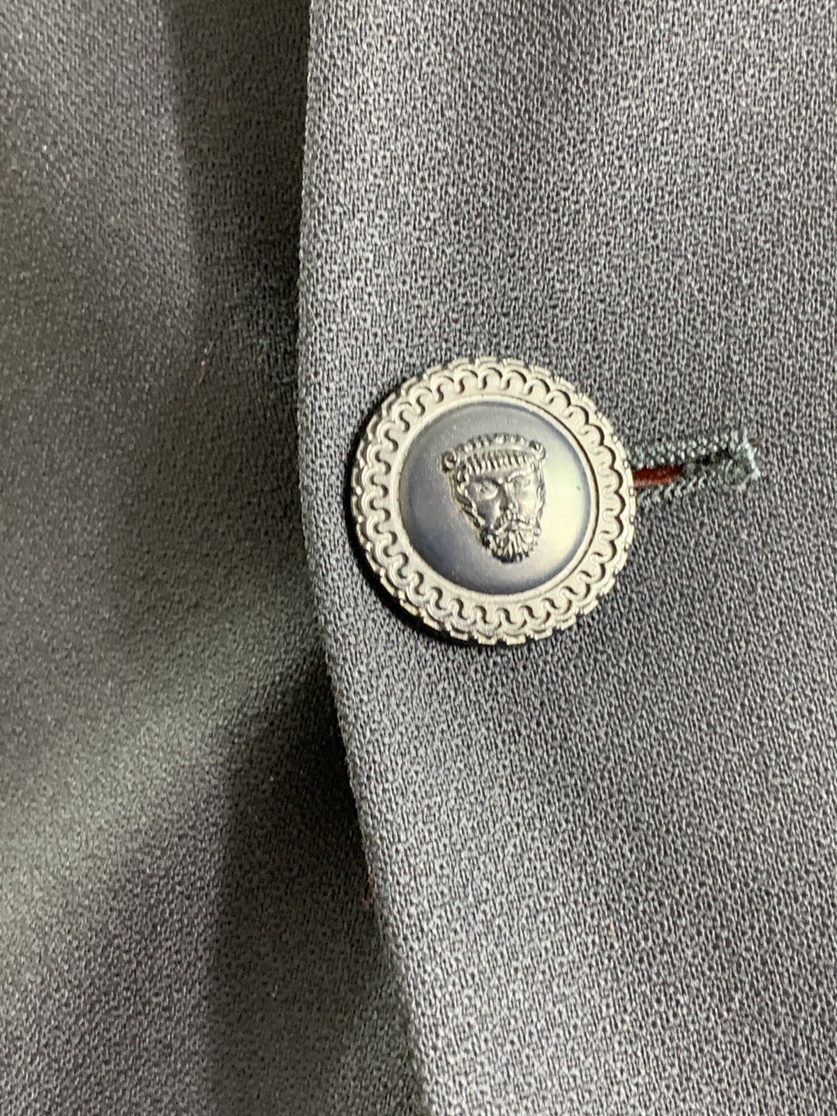 Vintage Istante Versace Wool Midnight Blue Men’s Full Suit 42 R Made in ...