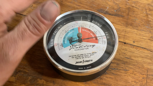 Vintage - Fishing Barometer- Jason Empire Made Japan - Portable For ...