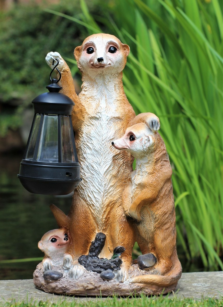 Meerkat Solar Light Garden Ornaments | Fasci Garden