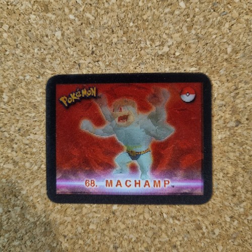 Pokemon Stadium Action 3DS 2000 Card Tazo Pogs #22/50 Machop Machoke ...