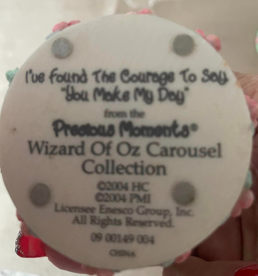 Precious Moments Wizard of Oz Carousel Collection 2004 Tin man, Lion ...