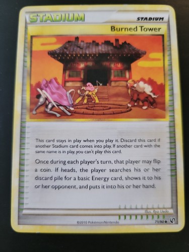 Pokemon Card 2010 Undaunted - Burned Tower 71/90 | eBay