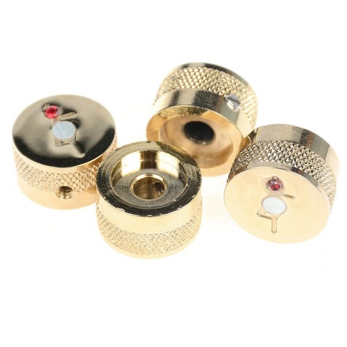 Gretsch Jewel G Logo 1/4" Solid Shaft Guitar Knobs, (4) Gold 922-1026-000 717669274726 | eBay