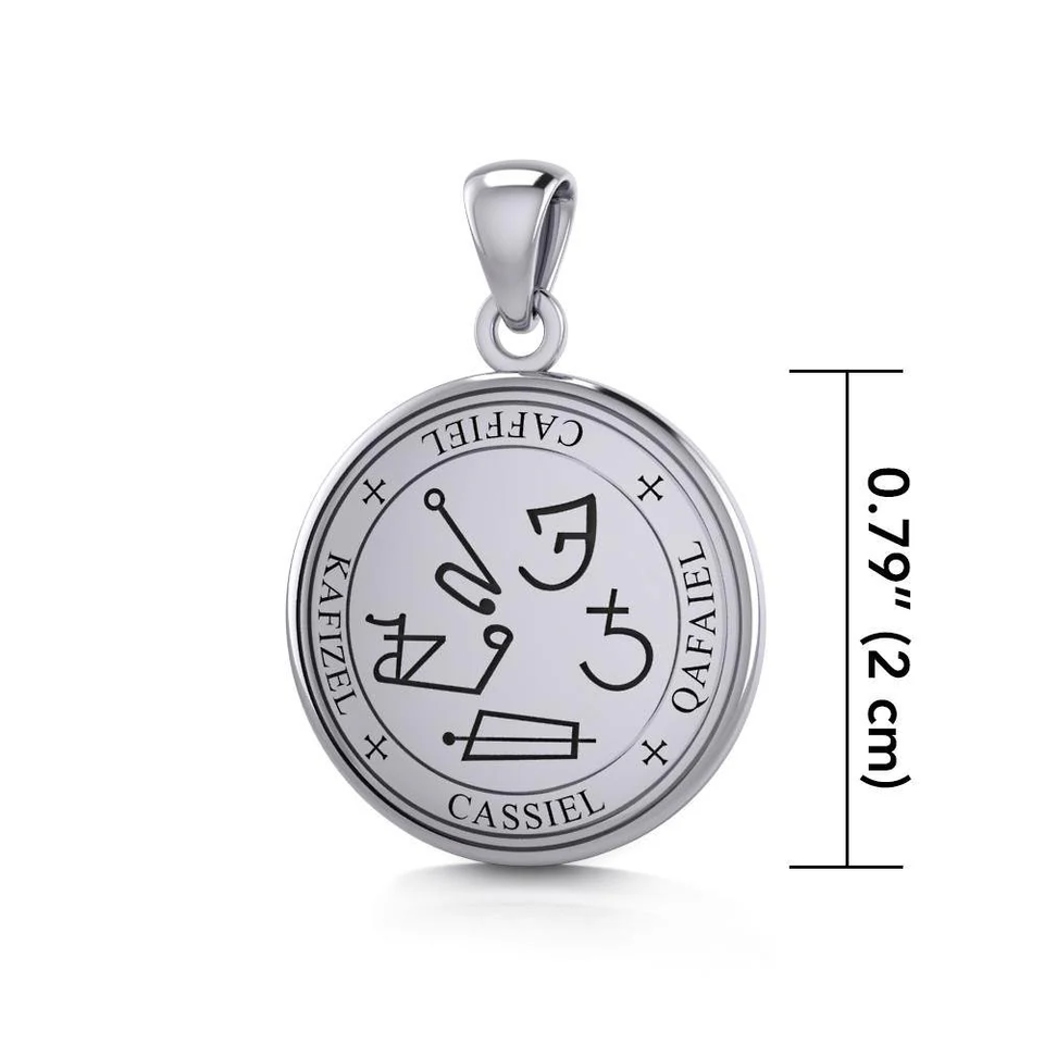 Sigil of Archangel Cassiel 925 Sterling Silver Pendant Fine Angel ...