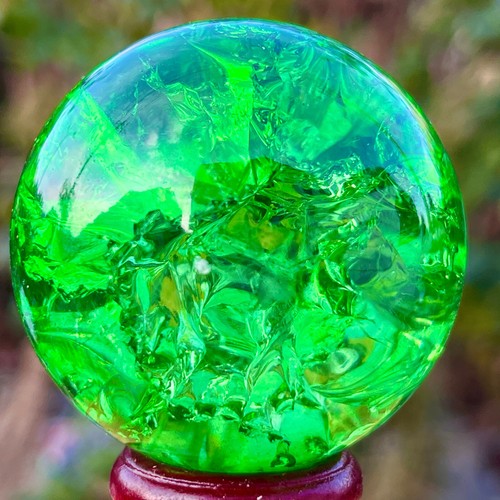 156G Natural Titanium Rainbow Quartz sphere Crystal ball Healing | eBay