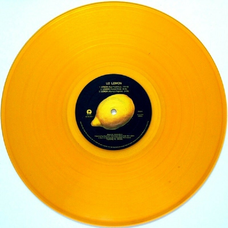 U2 Lemon Remixes Yellow Vinyl 5 mixes US 12" | eBay