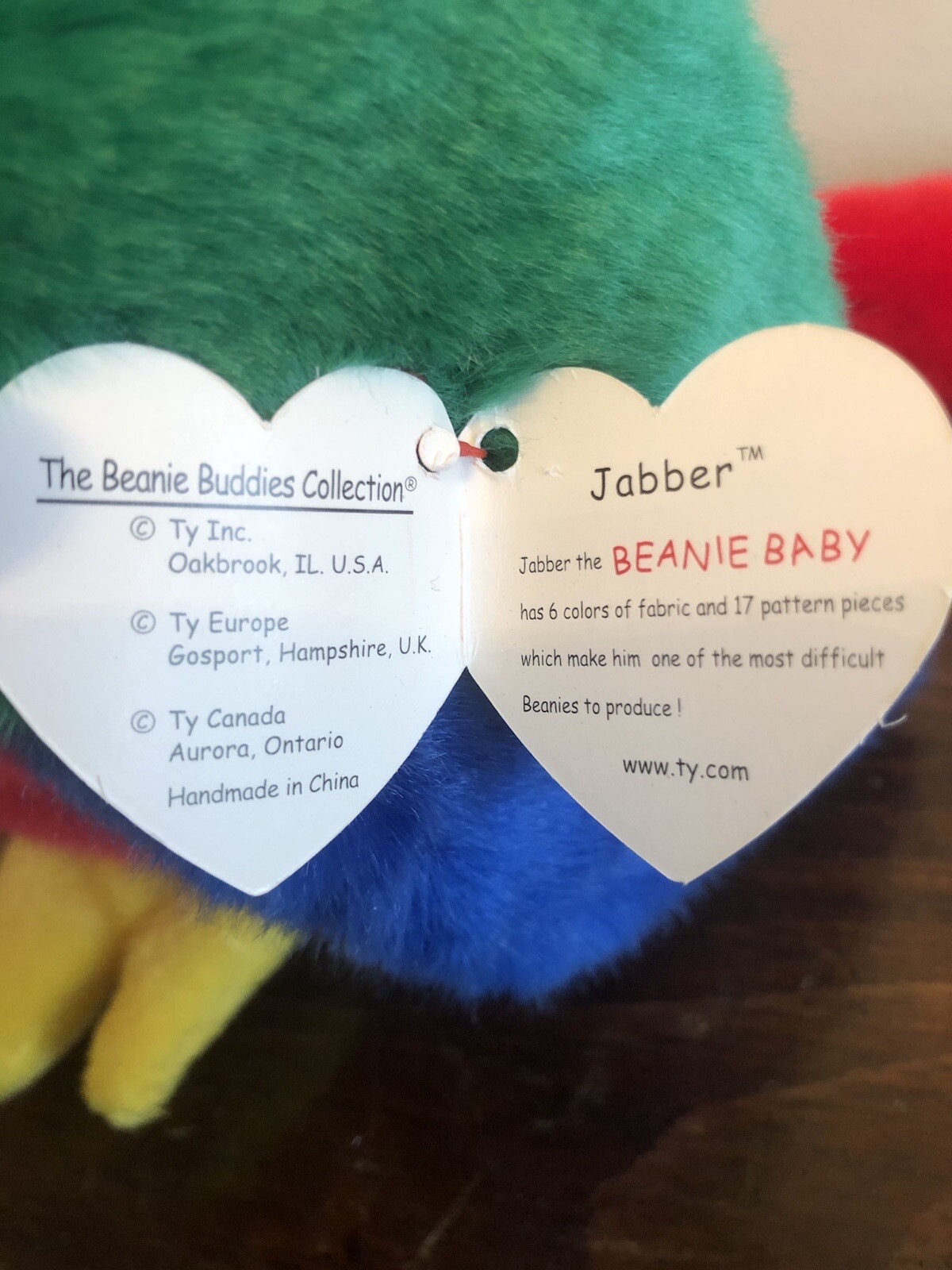 Rare Ty 4197 Beanie Baby Jabber The Parrot Tropical Bird 8421041978| eBay