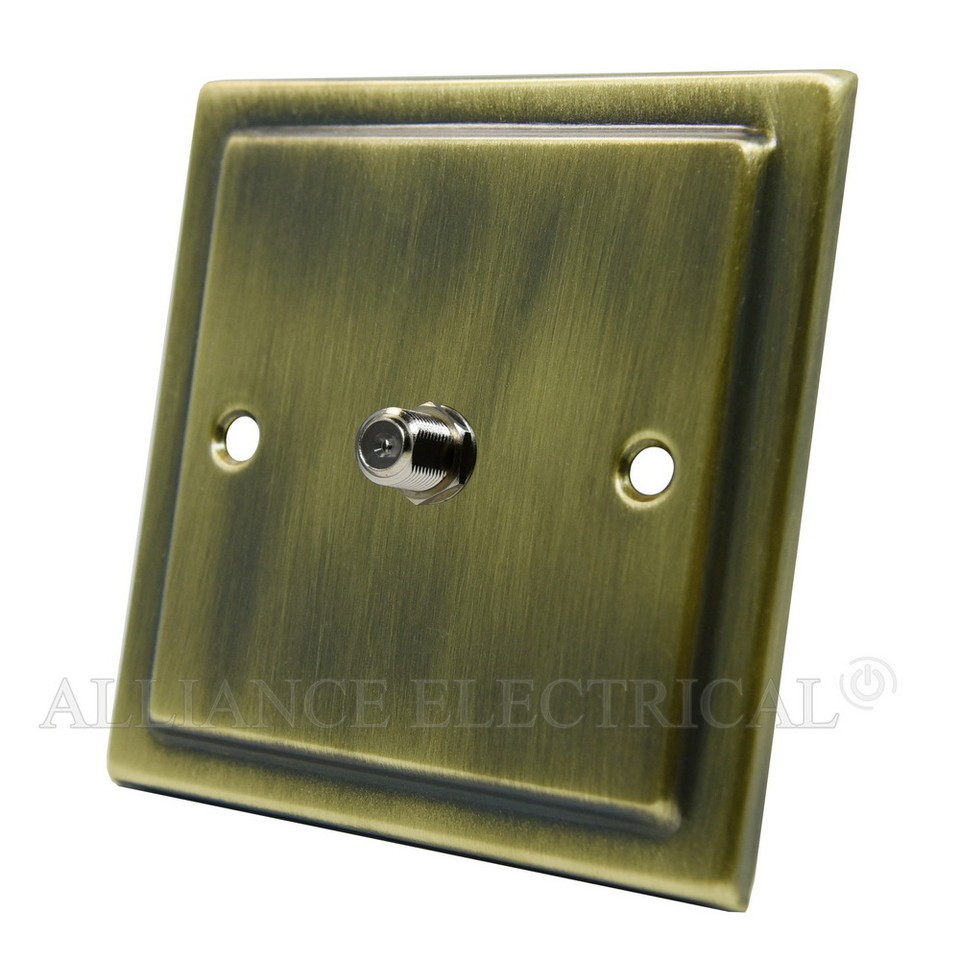 Full Range Victorian Antique Brass Dark Bronze Light Switch Socket ...