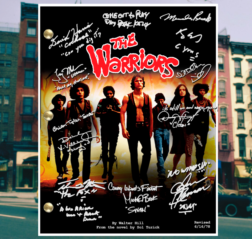 The Warriors Script Cast-Signed - Autograph Reprints - Warriors Movie ...