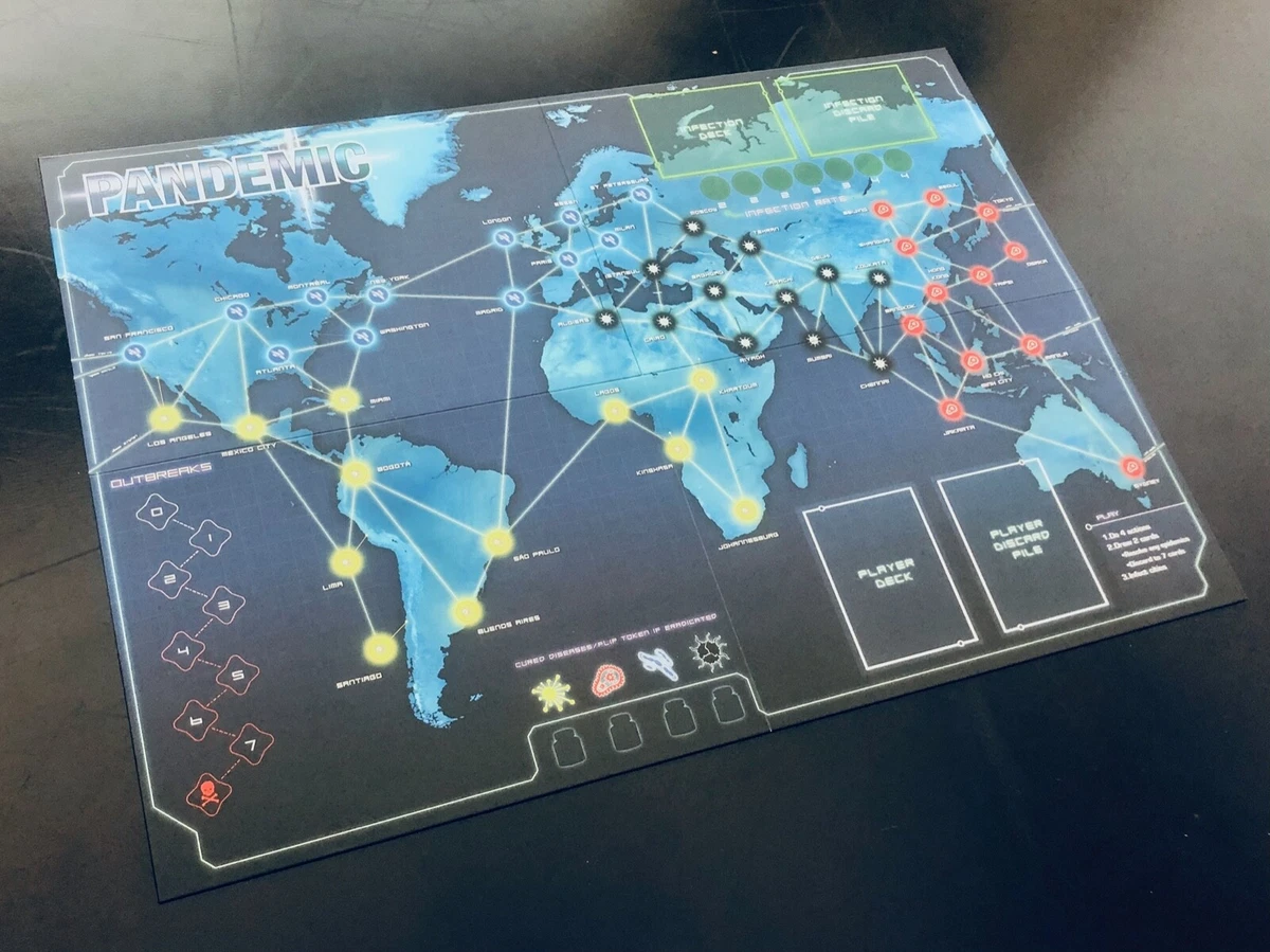Pandemic Board Game Map