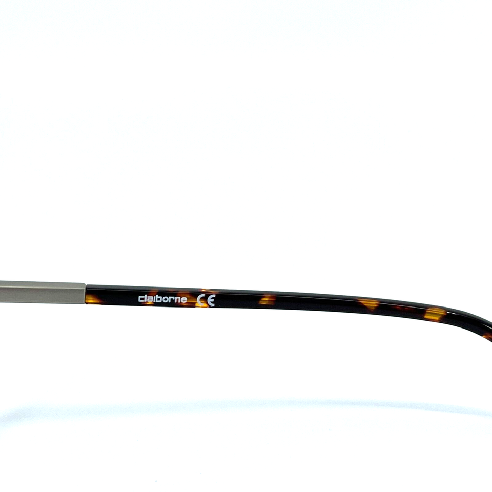 Claiborne CB321 086 Eyeglasses Mens Brown Plastic Rectangle Frames 55 ...